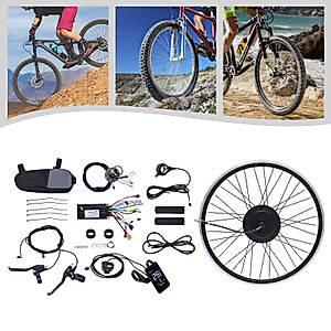 MIMODA 36V E-Bike Front Wheel Conversion Kit, Electric Bicycle Motor Kit, E-Bike Cycling Hub Conversion Dual Mode Controller for Road Bike Mountain Bike