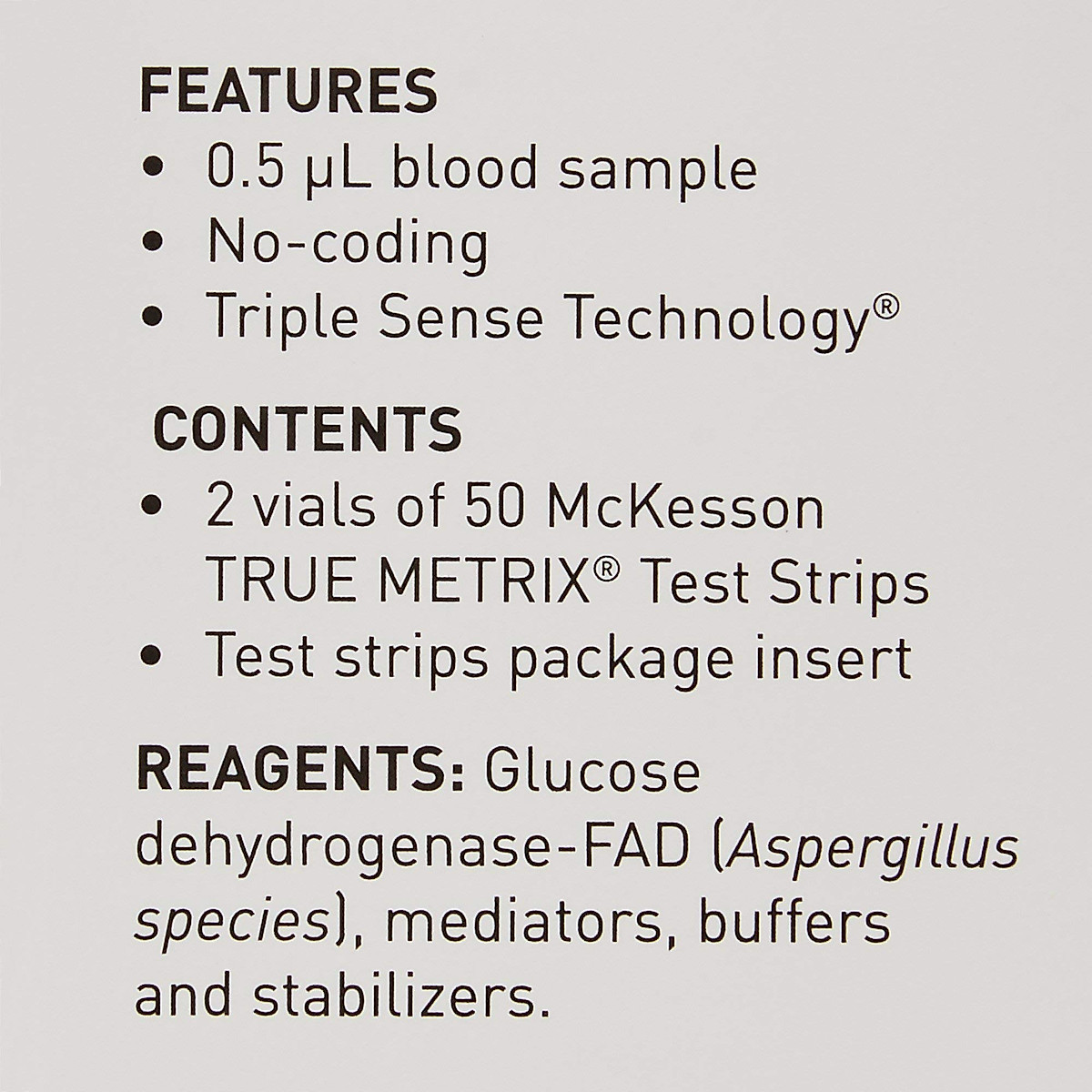 McKesson TRUE METRIX Self-Monitoring Blood Glucose Test Strips - Supplies for Diabetes Self Monitor Systems, 100 Strips, 4 Packs, 400 Total