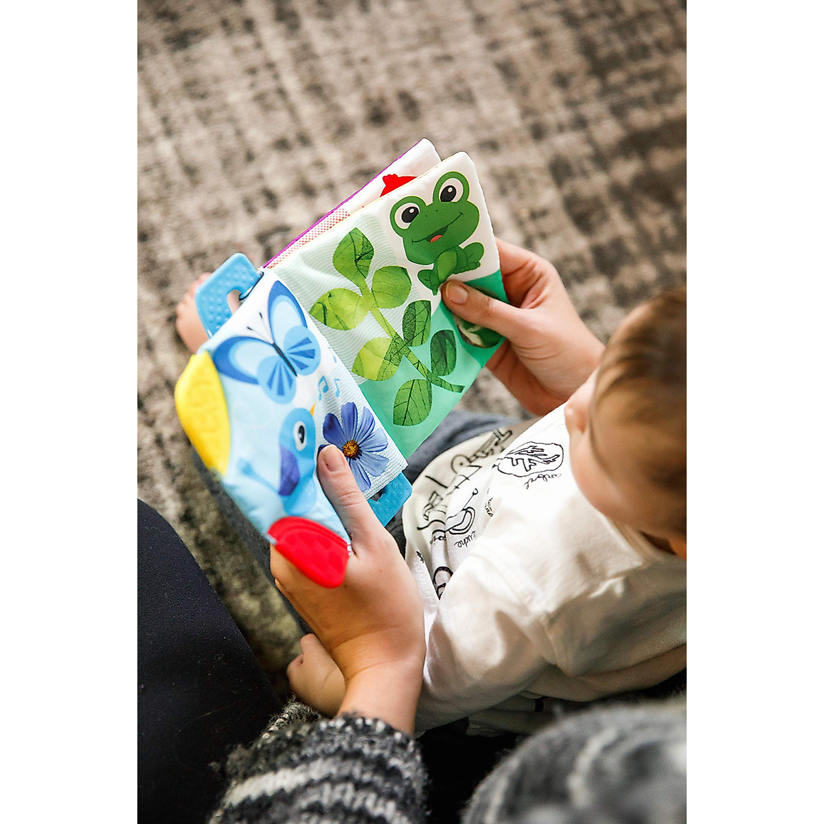 Baby Einstein Curious Explorers Teether Book Take-Along Toy, Ages Newborn +, Multicolored