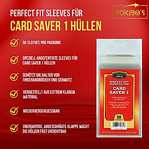 Sleeves for Card Saver 1 Card Protectors Ultra Protection for The Pro Collector