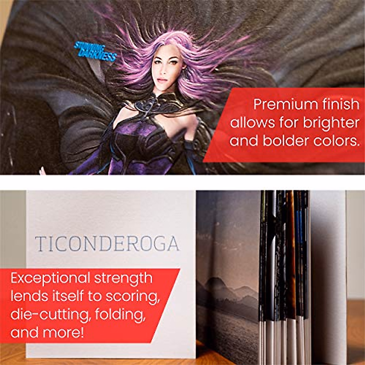 Accent Opaque White 80lb, 8.5” x 11” Cardstock Paper, 216gsm, 250 Sheets 1 Ream, Premium Super Smooth Heavy Cardstock Printer Paper for Ink Heavy Invitations, Cards, Menus, Images and More, 121947R