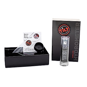 Tilt Wireless Black Hydrometer and Thermometer: Patented Brewing Technology for Precision Monitoring & Control for Fermentation of Beer, Wine, Cider, Mead & More