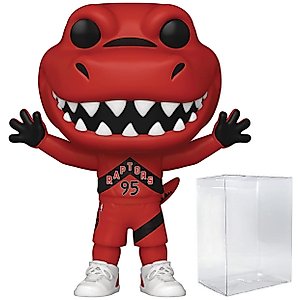 POP NBA Mascots: Toronto - Raptor Funko Pop! Vinyl Figure (Bundled with Compatible Pop Box Protector Case) Multicolored 3.75 inches