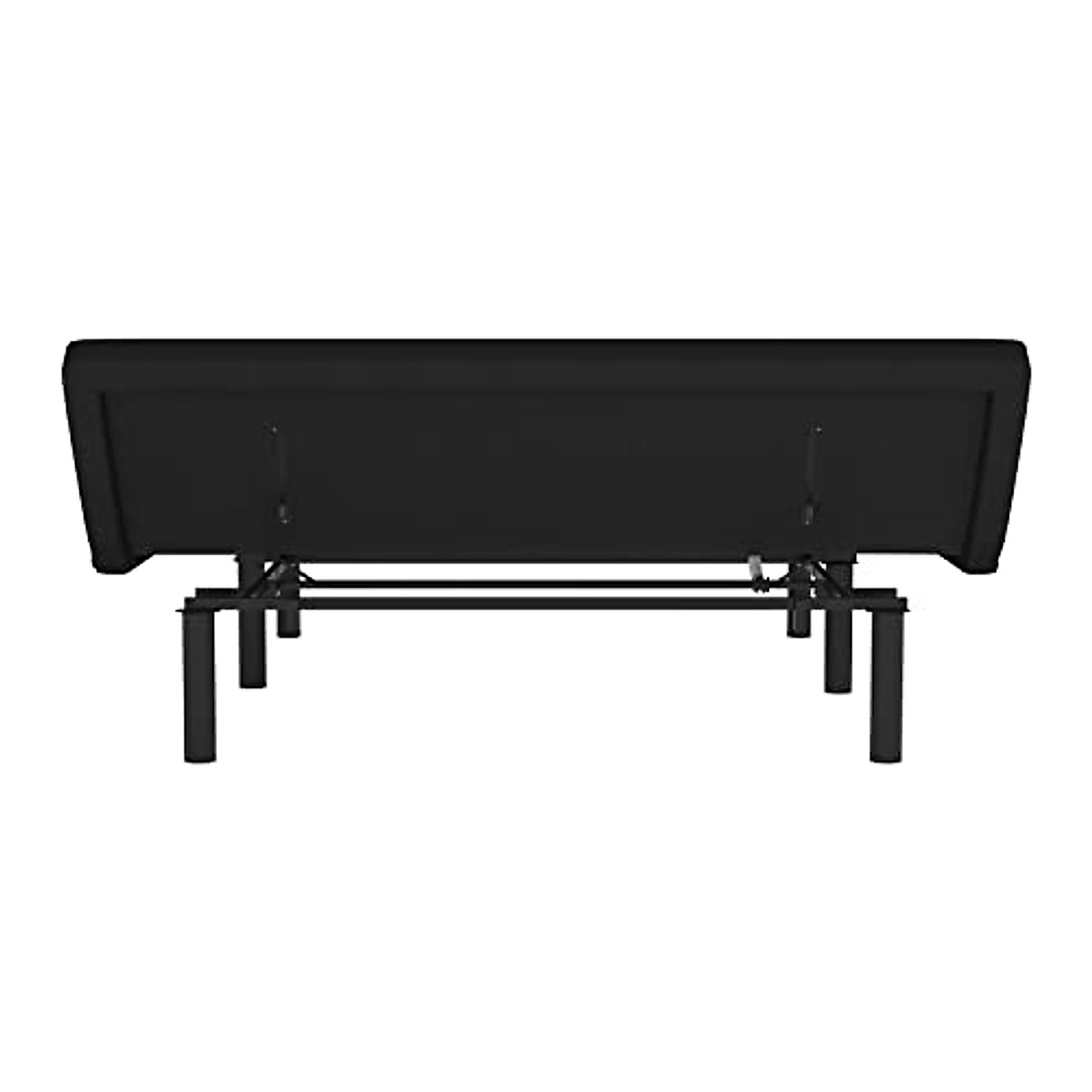 Flash Furniture Selene Adjustable Bed Base-Black Anti-Skid Upholstery-Height Adjustable Legs-Programmable Wireless Remote-Independent Head/Foot Incline-King