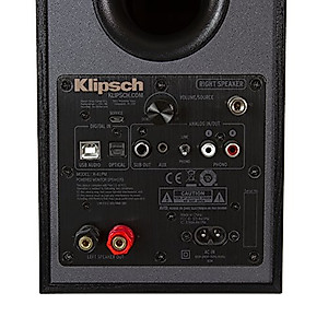 Klipsch R-41PM Powered Bookshelf Speaker,Black