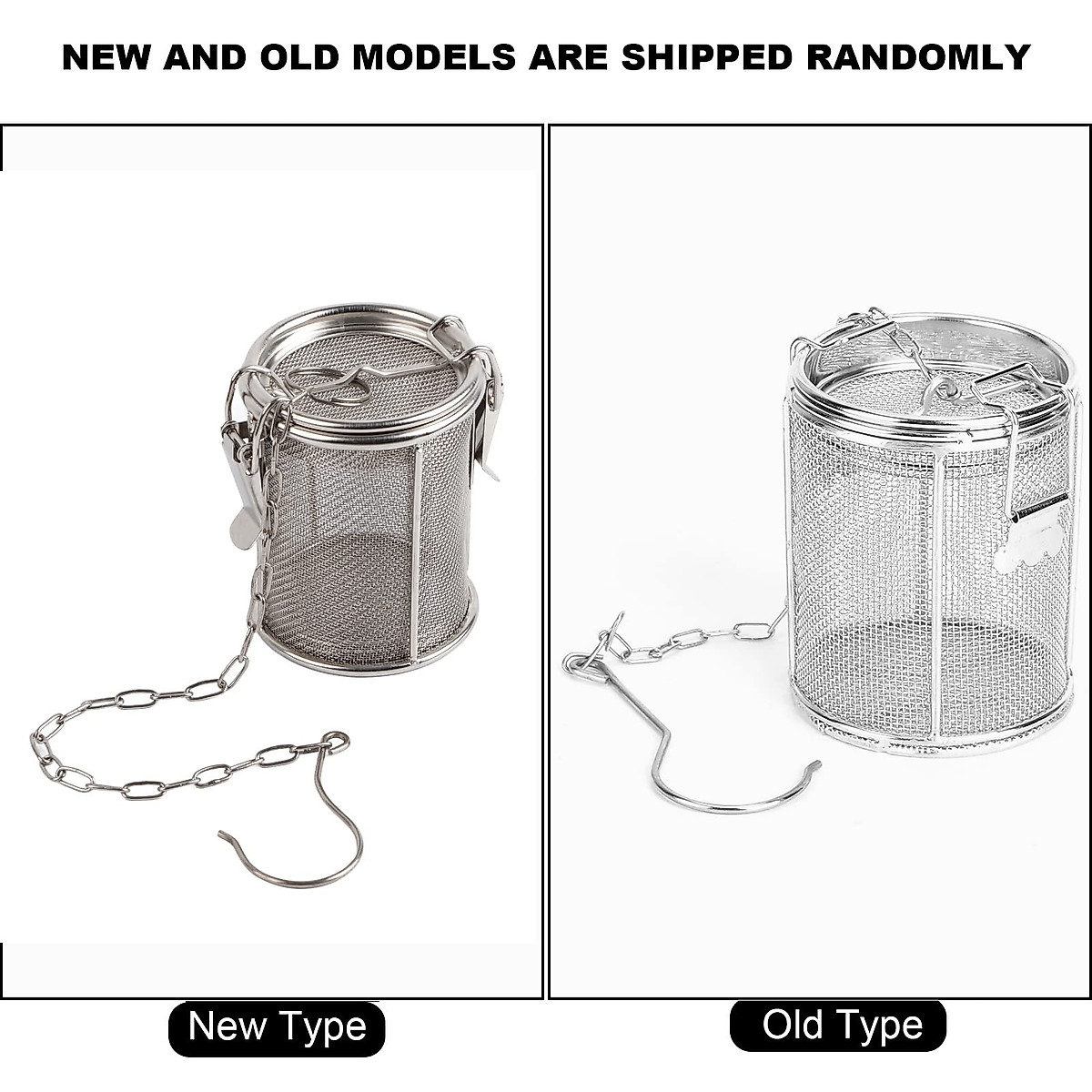 Spice Filter, Stainless Steel Wire Mesh Design Tea Strainer Soup Seasonings Seperation Basket Filter for Home Kitchen