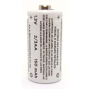 4X Westinghouse 2/3 AA Ni-Mh Battery Batteries Rechargeable 1.2 V Volt 150 mAh Reusable Chargeable by JL Missouri Parts