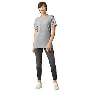 American Apparel Fine Jersey T-Shirt, Style G2001, Multipack, Heather Grey (2-Pack), Medium