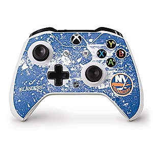 Skinit Decal Gaming Skin Compatible with Xbox One S Controller - Officially Licensed NHL New York Islanders Frozen Design