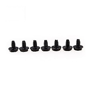 OPYTR Screw Anchors 50Pcs 6-32 * 6 Thread Teeth Outside Hex Computer PC Case Cooling Fan Toolless Adjustment Screw Thumbscrews Thumb Screw Anchors (Size : Black (50Pcs))
