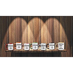 Customized Photo Mug with Personalized Text Upload Your Image with Different Designs, 11 ounces