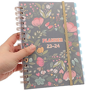 Cabilock 2023 Agenda Book Spiral Notepad Note Taking Notebook Work Notepad Floral Note Pads Planner Notebook Writing Journal Notebook Note Supplies Office Accessory Time Management Notepad