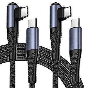 Deegotech USB-C to USB-C Fast Charging Cable 10ft Pack of 2 [60W 3.1A] Nylon Braided Fast Charger Compatible with MacBook Pro/Air, iPad/Pro/Air/Mini, Sumsung Galaxy and More Devices with USB-C Port