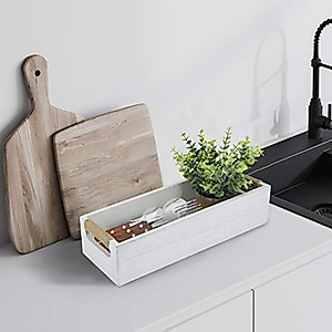 Bathroom Decor Box Toilet Paper Holder Wood Toilet Tank Box Toilet Paper Storage Basket with Artificial Flower Toilet Tank Tray Bathroom Kitchen Table Counter Funny Farmhouse Rustic Home Decor