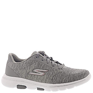 Skechers Women's Go Walk 5 True Sneaker, Grey, 8.5 Wide
