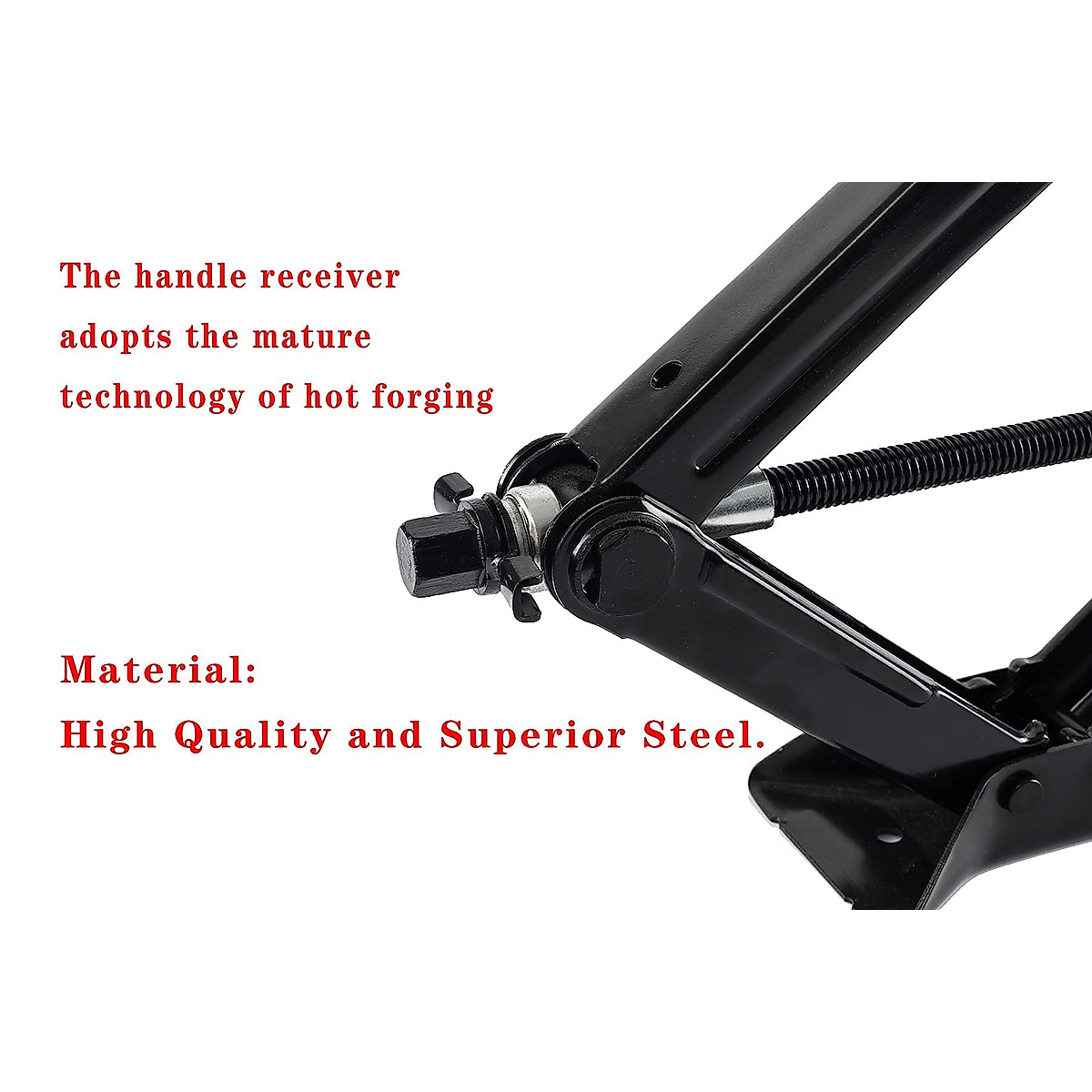 TENFUN Scissor Jack 1.5 Ton(3,307 lbs) Car Jack with The Saving Strength Ratcheting Handle