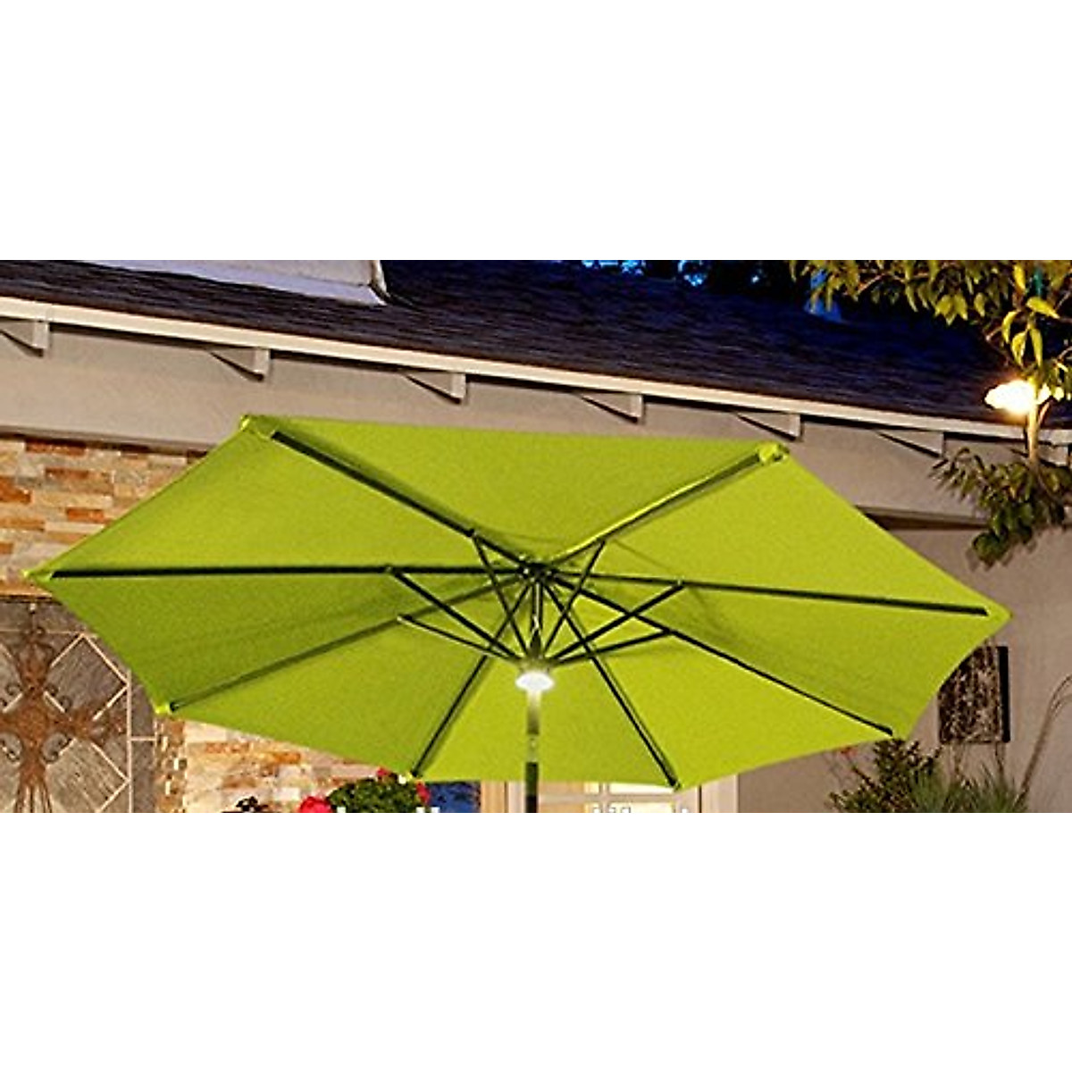 BELLRINO DECOR Replacement SAGE GREEN STRONG AND THICK Umbrella Canopy for 9ft 8 Ribs SAGE GREEN (Canopy Only)