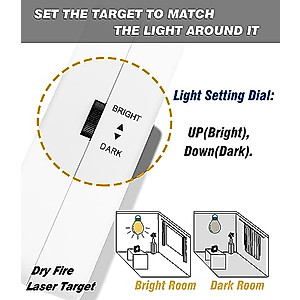 BOOLIT EYE 2nd Generation 9mm Dry Fire Training System, Laser Cartridge and Personal Electronic Target kit Safely Practice Steel Plate Sound and Flash Feedback