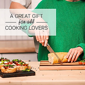 Premium Handmade Wooden Chopping Board Nine Different Woods Very Light Kitchen Large Cutting Board 12.9"x8.8" From Soul Craft European Brand