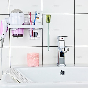 AUEAR, 3 Pack Toothbrush Head Covers with Suction Cup Anti Dust Wall Mirror Toothbrushes Holder Protective Case for Bathroom Home Travel Outdoor & Camping