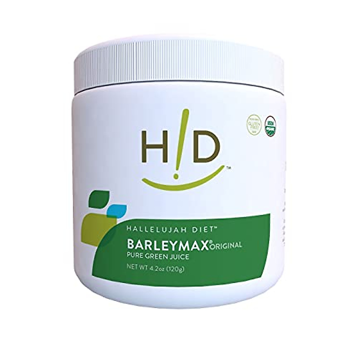 Hallelujah Diet Organic BarleyMax - Barley and Alfalfa Grass Juice Powder, Original, 4.2oz (60 Servings)