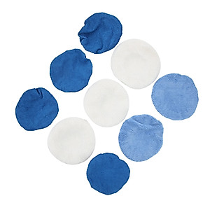 9 Pcs 6 Inches Buffer Bonnets Waxers Bonnet Set,Car Orbital Buffer Polisher Pad Bonnet Microfiber Polishing Buffing Bonnet Set for Cars Motorcycles