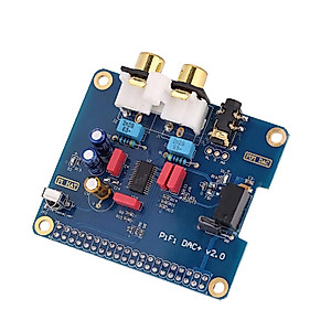 Digital Audio Card, I2S Interface PiFi DIGI DAC + HiFi DIGI Digital Audio Card Insulated Power Supply Compatible with Raspberry B+, Raspberry 2 Model B,Raspberry 3B (64-bit)