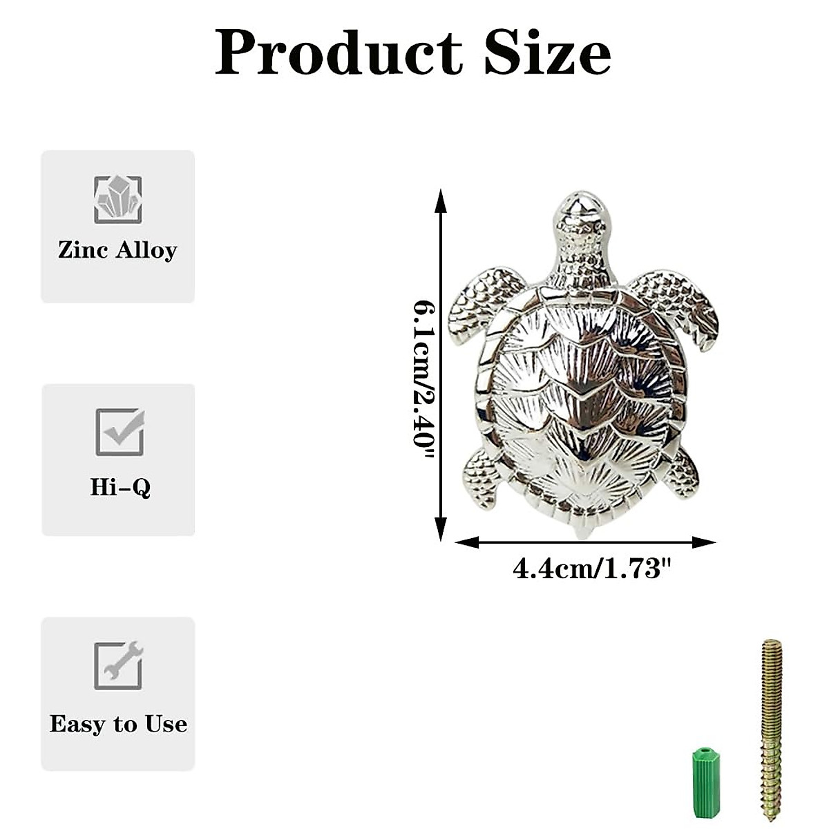 RR-RUOSHUI 4Pcs Tortoise Wall Mounting Hanger Hooks, Animal Sea Turtle Coat Hooks, Decorative Wall Mounted Hooks for Hanging Coats, Scarves, Bags, Purses, Backpacks Home Decor