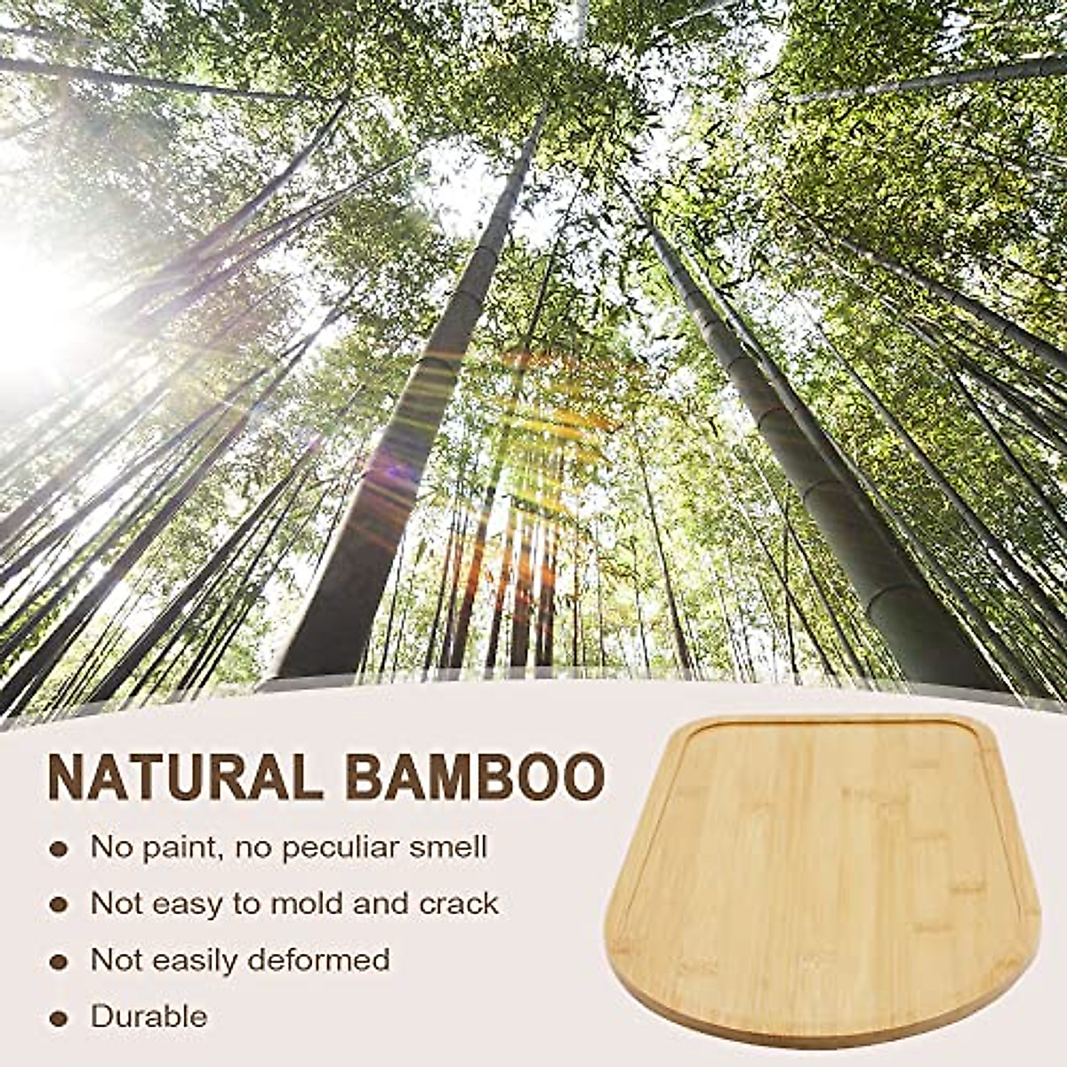 Compatible with Kitchen aid 4.5-5 Qt Bamboo Mixer Slider - Appliance Slider for Tilt Head Kitchen aid Stand Mixer, Kitchen Countertop Storage Mover Sliding Tray for Kitchen aid 4.5-5 Qt, Moving Caddy