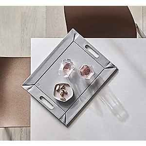 Freeform Two-Tone Reversible M Tray, 55 x 41 cm, Grey-White