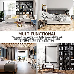 4 Panel 68" H Room Divider Partition Folding Steel Frame Screen Freestanding Privacy Divider Portable Breathable Partition Japanese-Inspired Oriental Shoji Screen Wall Divider for Home Office, Tan