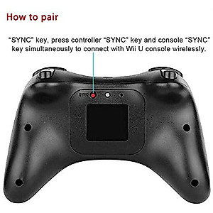 SIBIONO - Wireless Bluetooth Dual Analog Joystick for Nintendo Wii U Pro Controller Gamepad.