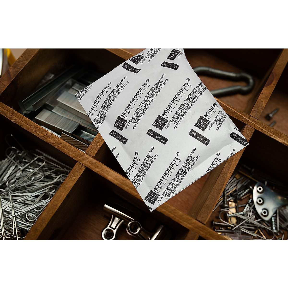 Noon Products Protect Desiccants 60g Silica Gel Packets (5-Pack) – No Silica Dust, No Static, MIL-D-3463E – Ideal for Ammo Storage, Electronics, Flower Drying & More