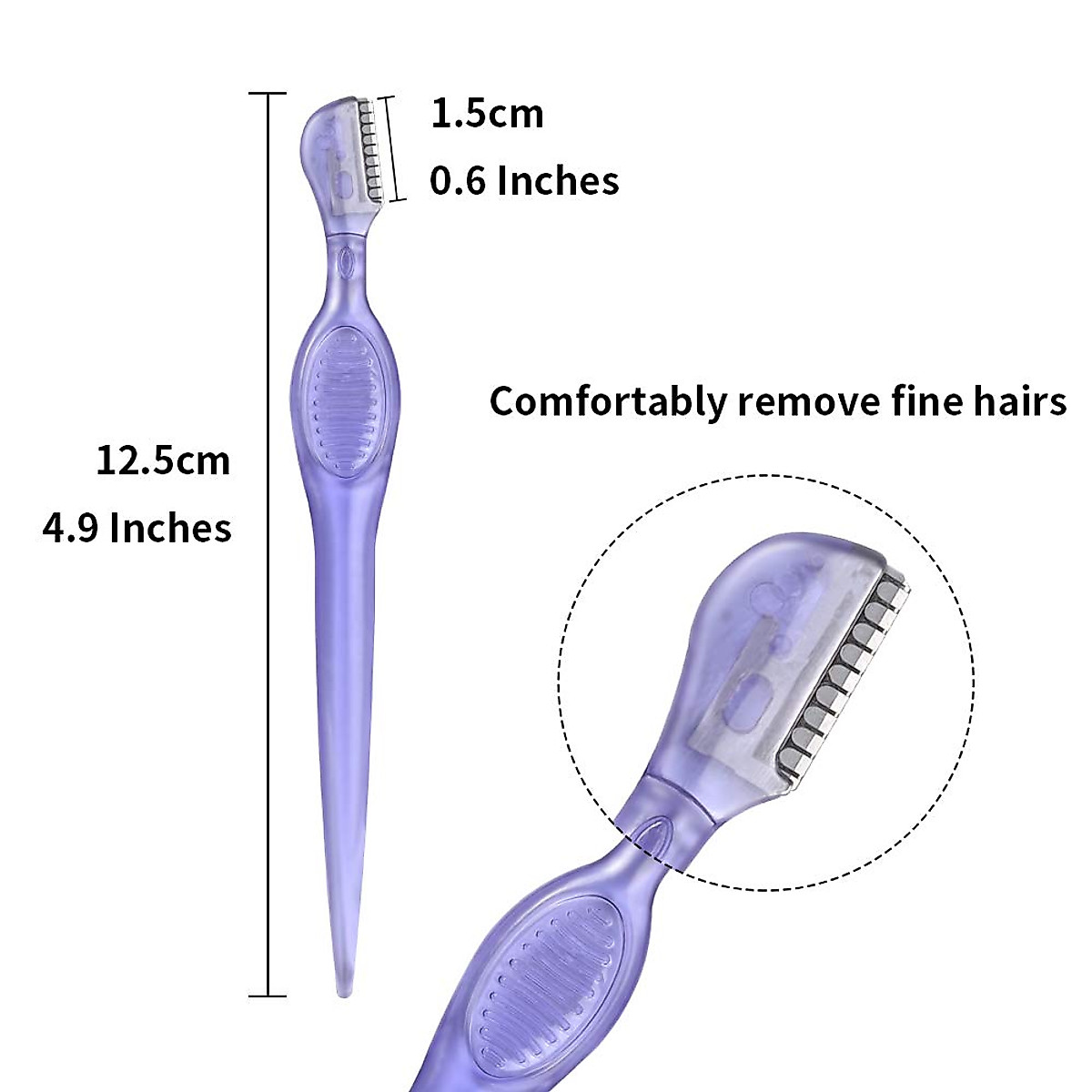 Fciqven 15 Pcs Eyebrow Razors,Multipurpose Face Razors Grooming Shavers with Precision Cover for Women And Men, Professional Makeup Face Care Tools