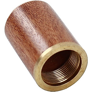 Generic Wooden Needle Case Leather Stitching Needles Holder Hand Sewing Needles Storage Tube for Storing Handmade Sewing Embroidery Needle Accessories