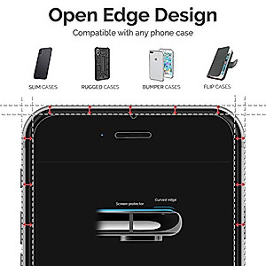 Power Theory Designed for iPhone 6 and 6s Screen Protector Tempered Glass [9H Hardness], Easy Install Kit, 99% HD Bubble Free Clear, Case Friendly, Anti-Scratch, 2 Pack (iPhone 6s & 6)