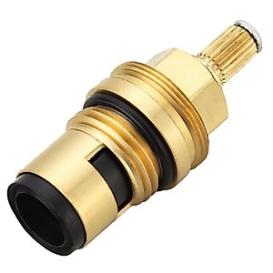 Ceramic Cartridge for Grohe 45883000, Right Side of the Sink Anti-Clockwise Closing Cartridge Replacement, Faucet Cartridge Replacement Assembly, Brass