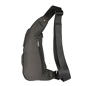 Sling Bag, Vanlison Small Sling Backpack, Small Chest Bag - Small Crossbody Bag For Men Women, Lightweight Shoulder Bag Black