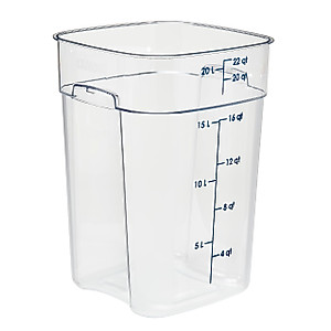 Cambro FreshPro 22Qt Food Storage Container in Clear for Industrial and Kitchen Use, Pantry Organization and Ingredient Freshness