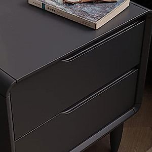 YUZZI Bedroom Table Bedside Cabinet Bedroom Cabinet Modern Storage Cabinet Bedroom Dresser Bedside Table for Bedroom Nightstands (Color : Grey)