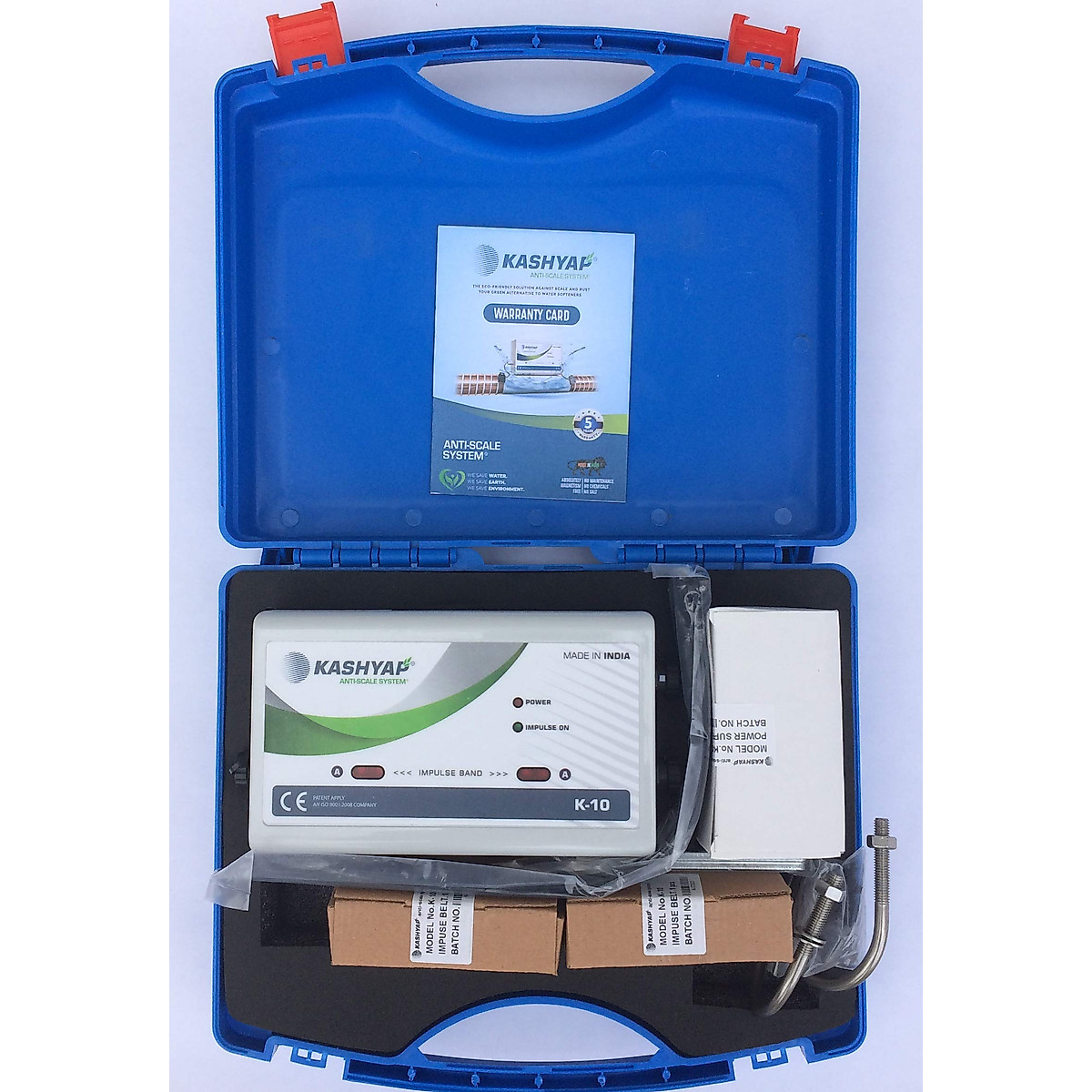 KASHYAP K10 Hard Water Mineral Descaler (2 inch pipes / 44 GPM) with water softener and clean water benefits