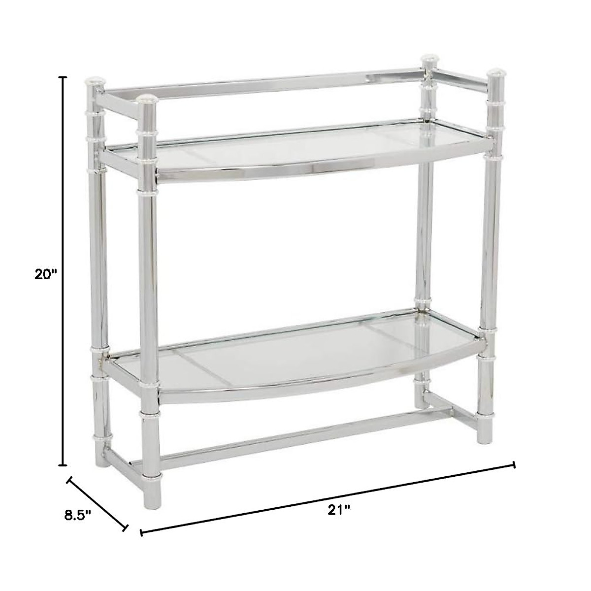 Zenna Home, Wall Shelf, Chrome