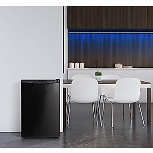 Danby Designer DAR044A4BDD-6 4.4 Cu.Ft. Mini Fridge, Compact Refrigerator for Bedroom, Living Room, Bar, Dorm, Kitchen, Office, E-Star in Black