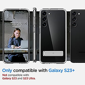 Spigen Ultra Hybrid S Designed for Galaxy S23 Plus Case (2023) - Crystal Clear