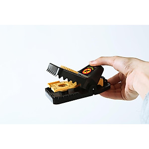 6 Pack - Rat Traps - Indoor/Outdoor, Reusable, Easy Setup, Powerful Stainless Steel Spring, Tough ABS Body. Finger Saver Design. Set Trap Without Getting Snapped (ABS Plastic, 6)