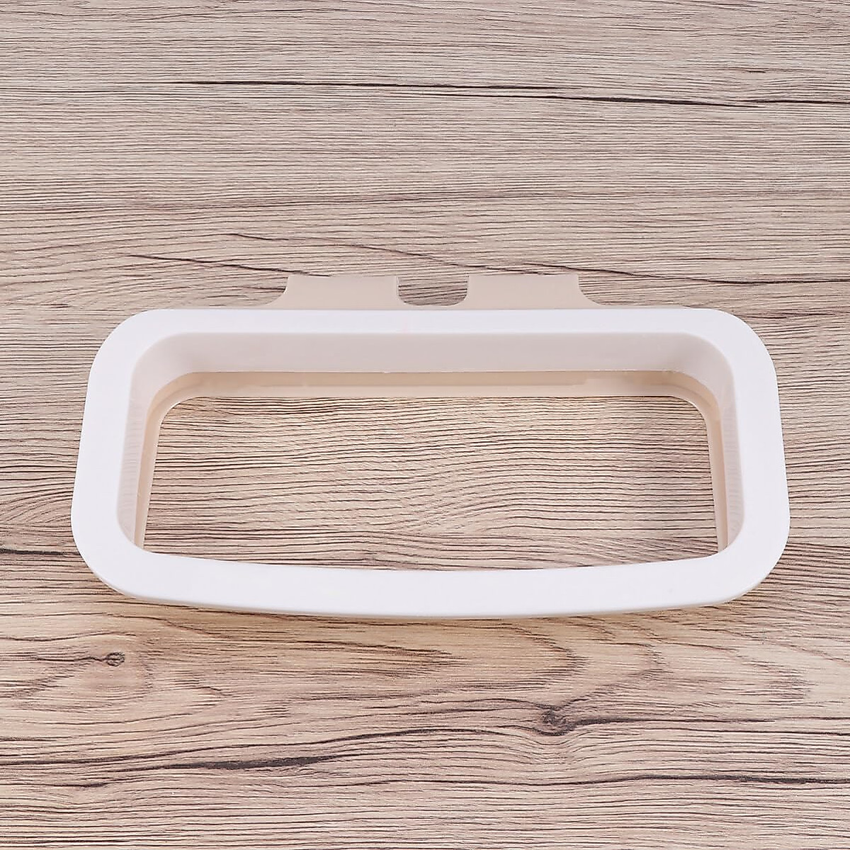 Cabilock Rack Cabinet Plastic Bag Holder Bag Rack Plastic Trash Garbage Kitchen Cabinet Storage Shelf Door Hanging White Bag Holder Bags Over Garbage Bag Storage Over