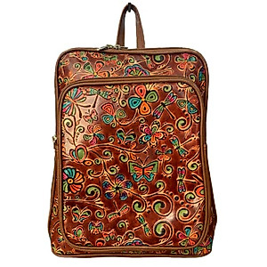 VALGATI Genuine Leather Designer Backpack (Cognac)