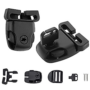 4 Sets Spa Hot Tub Cover Clips Latch Replacement Kit Hot Tub Cover Latches Clip Lock for Cover Straps with Keys and Hardwares Accessories (4 Sets), 50x46mm