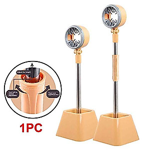 Bibabala Hands Free Hair Dryer Stand,180 Degrees Rotation Lazy Hair Dryer Holder with Non Slip Base, Suitable for Bathroom, Vanity, Makeup Room Countertop(Creamy White)