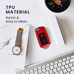 kwmobile Key Cover Compatible with VW Skoda Seat - Don't Touch My Key